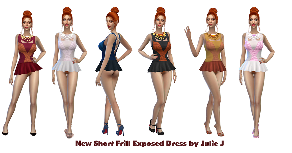 Julie Js 18 Cc Freeandpatreon Free New Flutter Upskirt Dress
