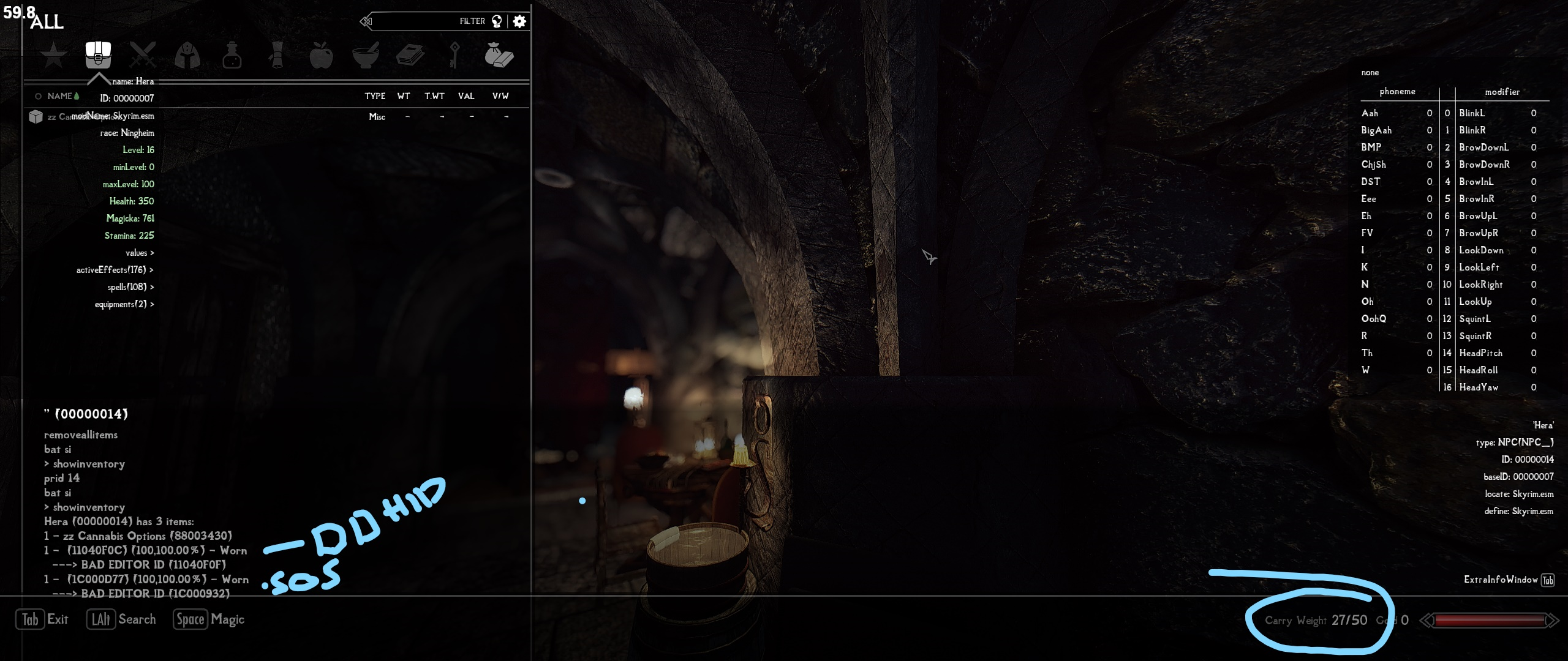 The Phantom Menace (Carry Wight / Inventory) - Skyrim Technical Support ...
