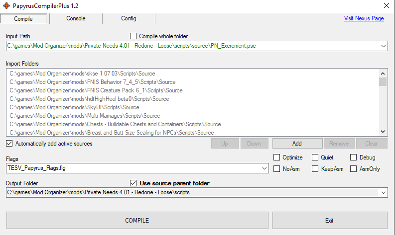 need help with compling a psc file - Skyrim Technical Support - LoversLab