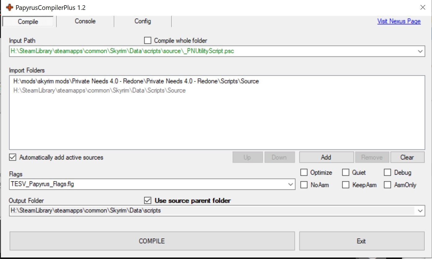 need help with compling a psc file - Skyrim Technical Support - LoversLab