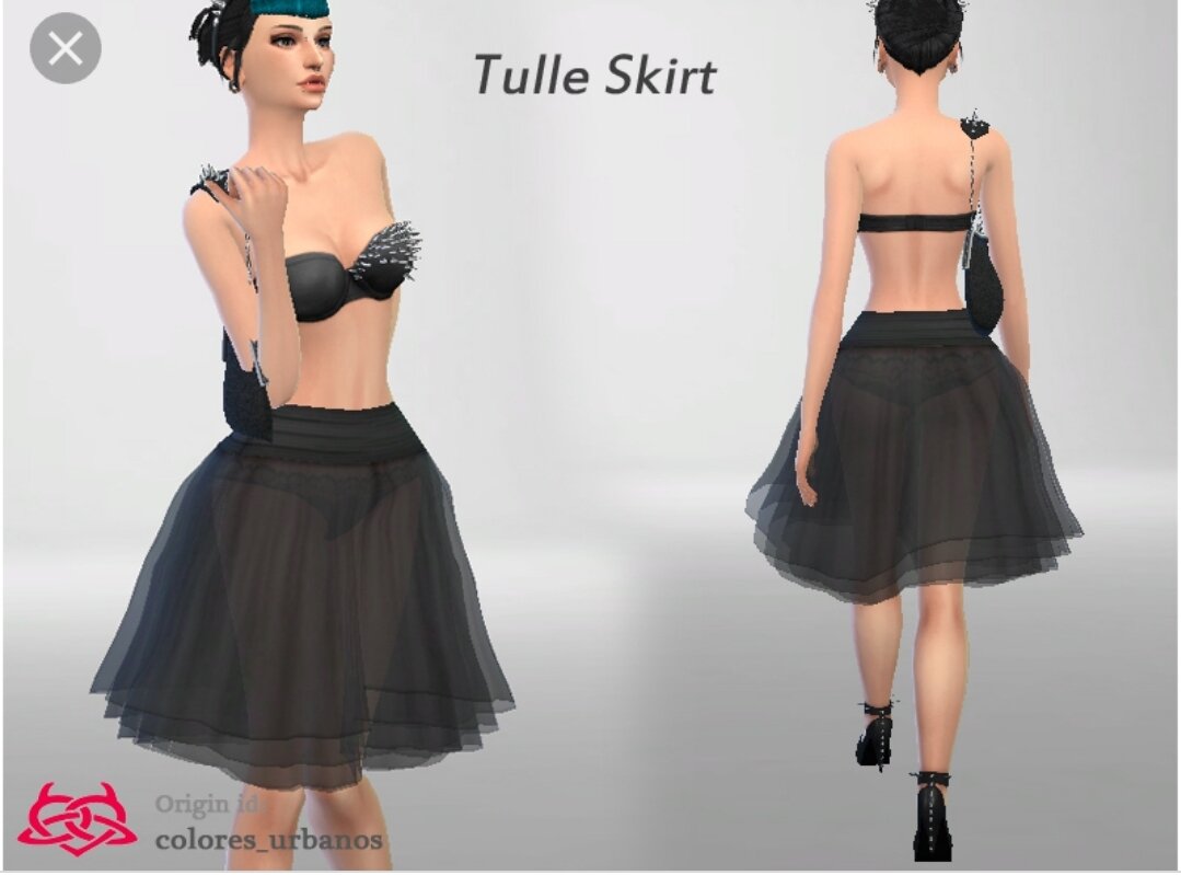 Wcif Sheer Tulle Ballerina Mini Skirt Request And Find The Sims 4 Loverslab