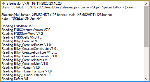 FNIS not working - Technical Support - Skyrim: Special Edition - LoversLab