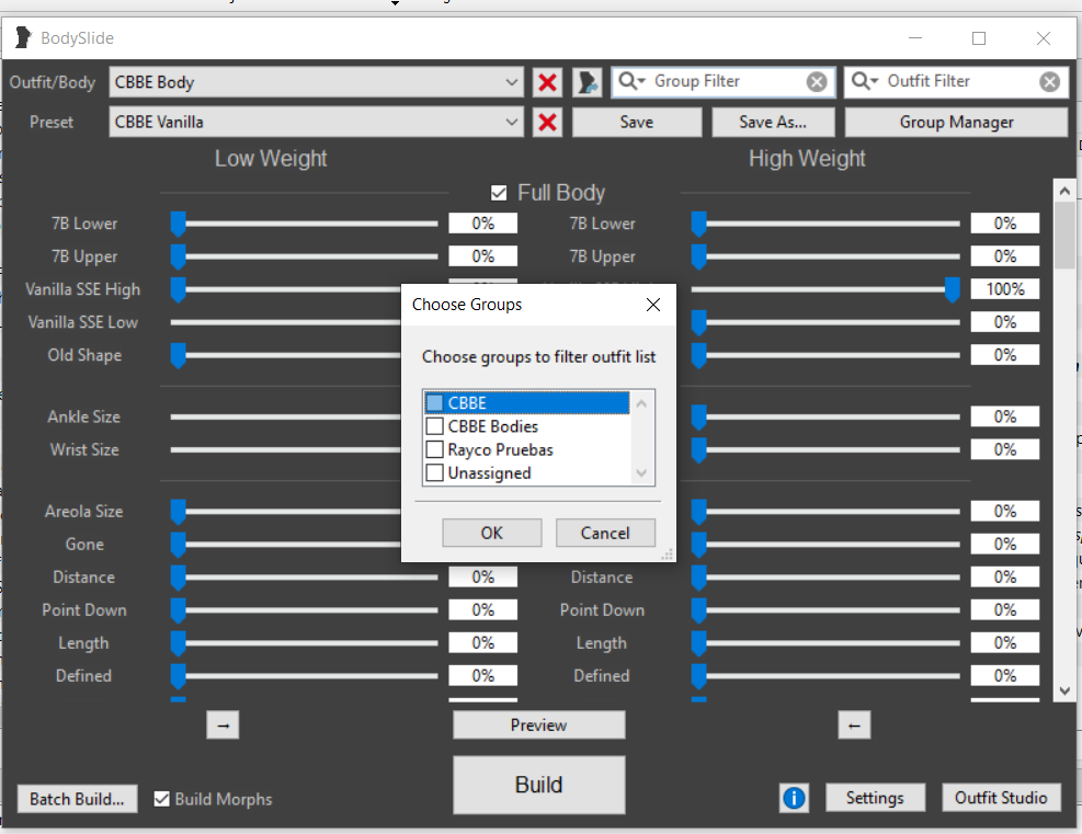 Outfits Not Appearing In Bodyslide - Skyrim Technical Support - LoversLab