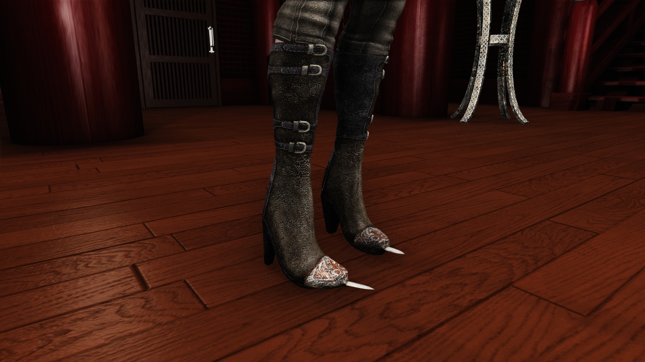 BHUNP Boots and Shoes Conversion LE to SE stretched ankles, in game ...