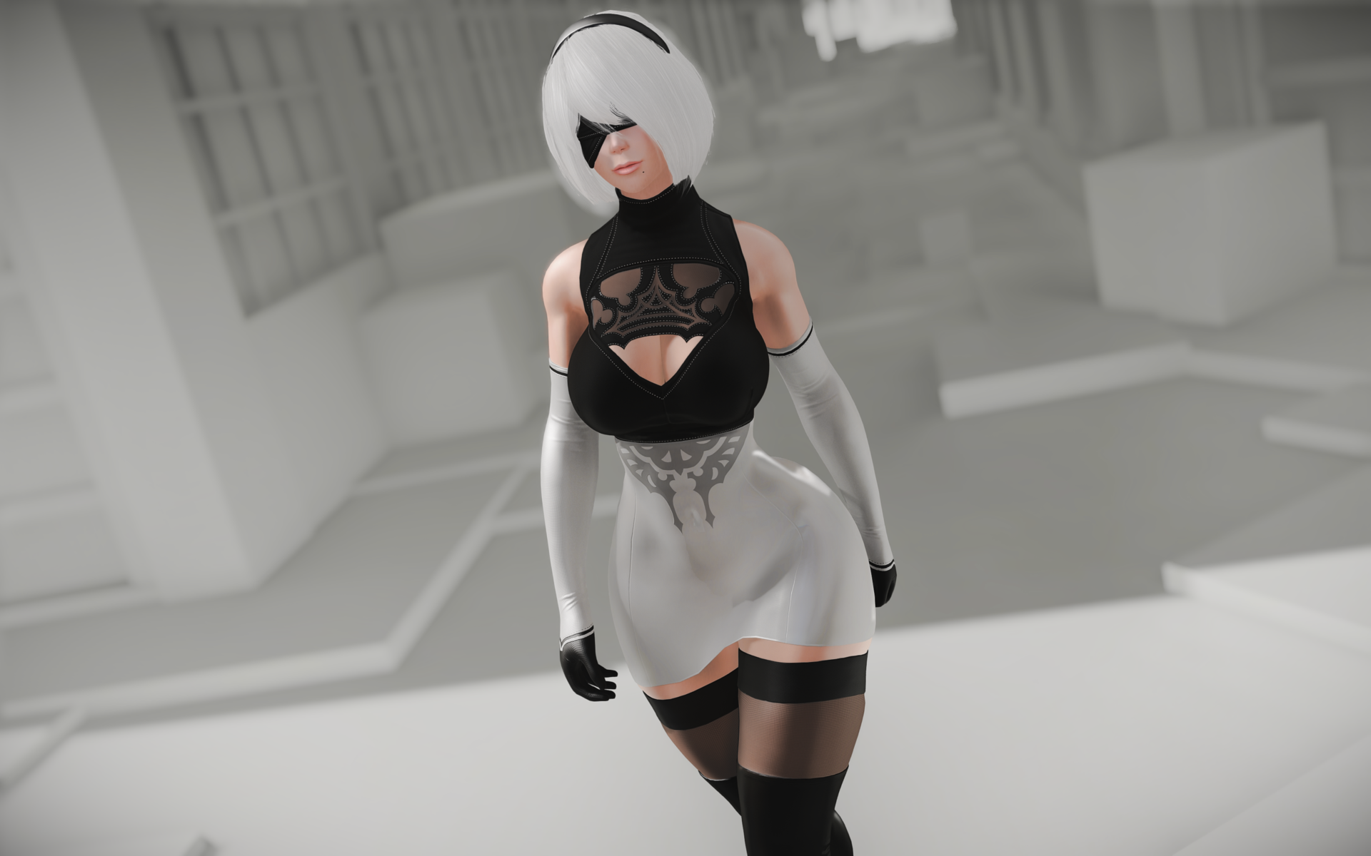 Yorha 2b Attire Tbd Port To Skyrim Le Anyone Help Please T T Request And Find Skyrim Adult