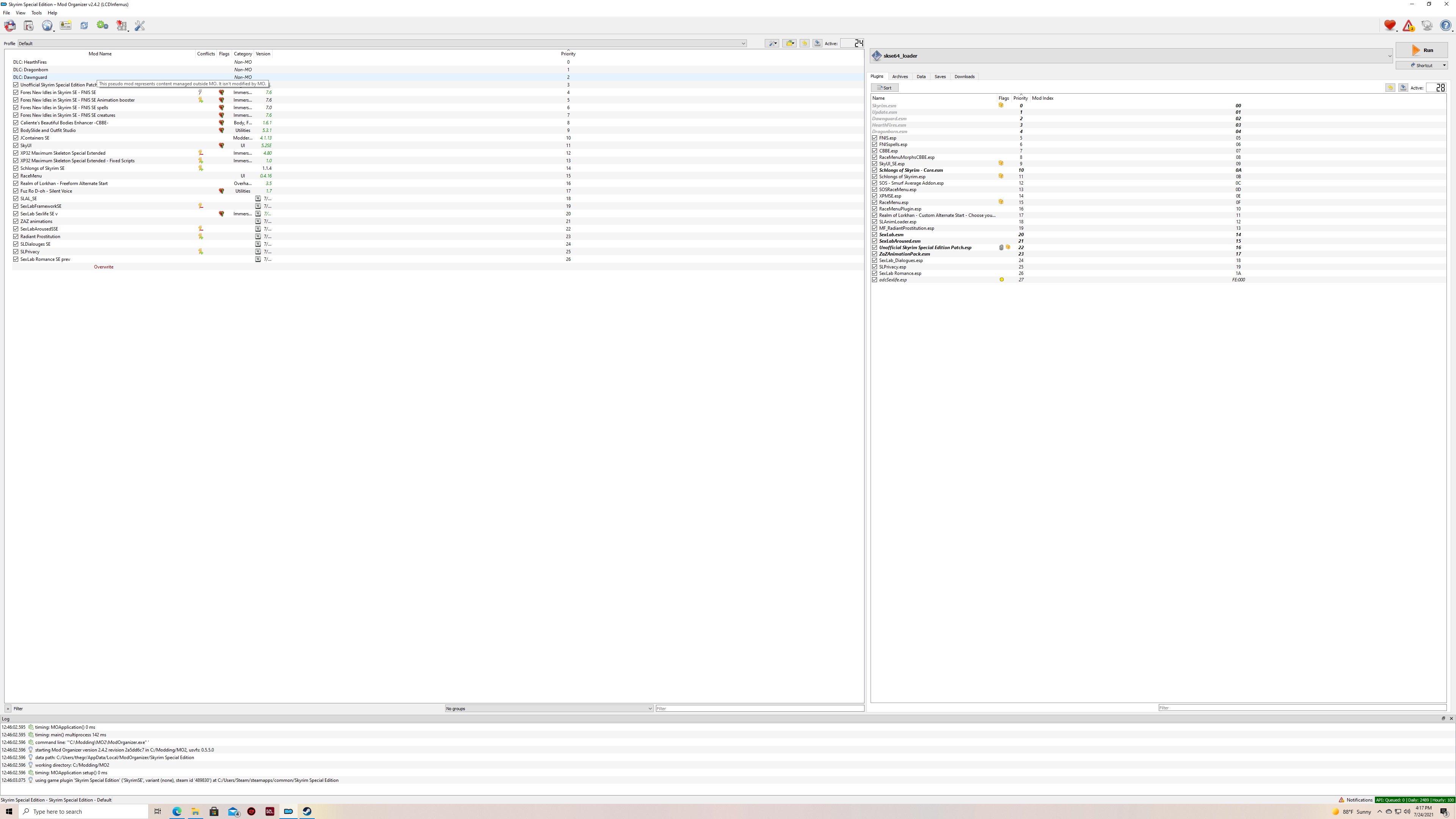 Misaligned Animations Shlong Not Lining Up Technical Support Sexlab Framework Loverslab 