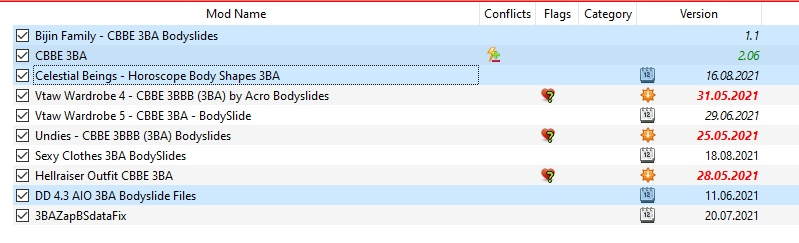 CBBE 3BA: how to assign different BodySlide outputs to different NPCs ...