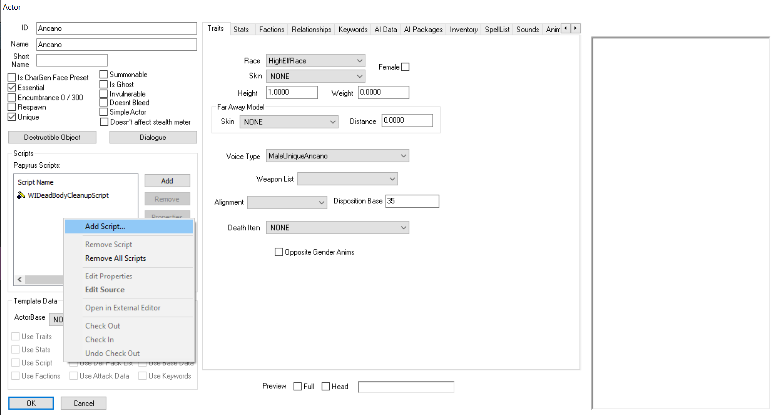 Solved Ck Problem With Creating Scenesdialogueviews Cant Right Click Skyrim Technical 