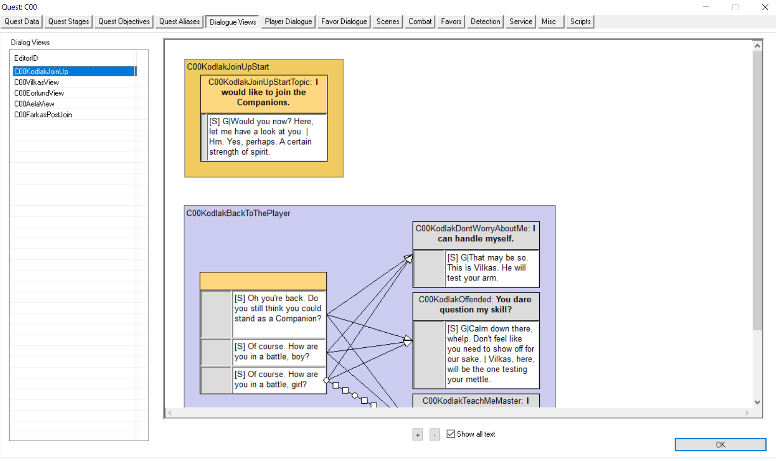 Solved Ck Problem With Creating Scenesdialogueviews Cant Right Click Skyrim Technical