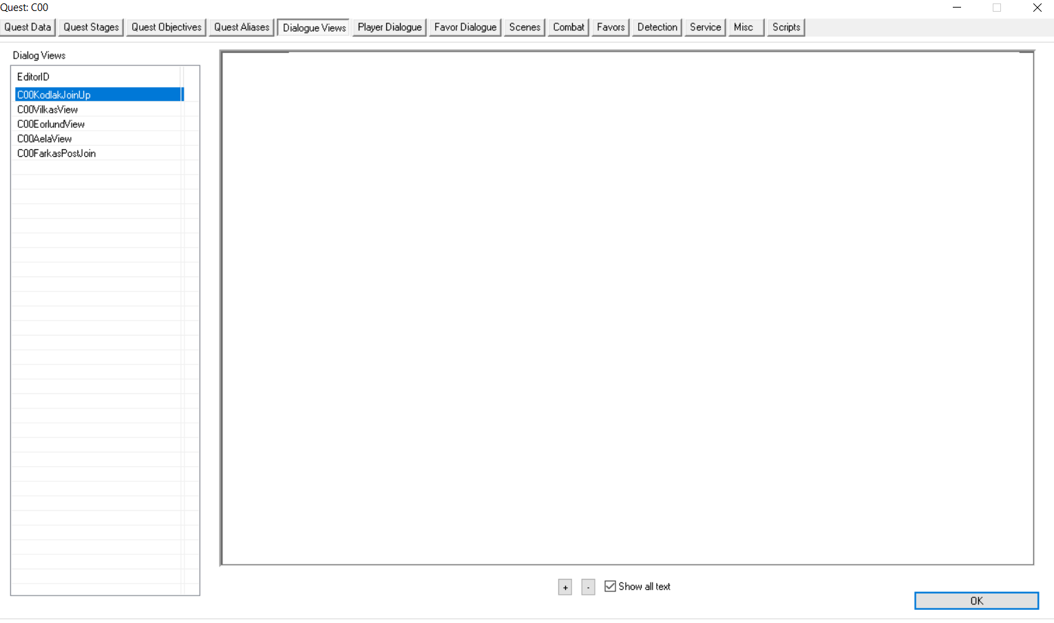 Solved Ck Problem With Creating Scenesdialogueviews Cant Right Click Skyrim Technical