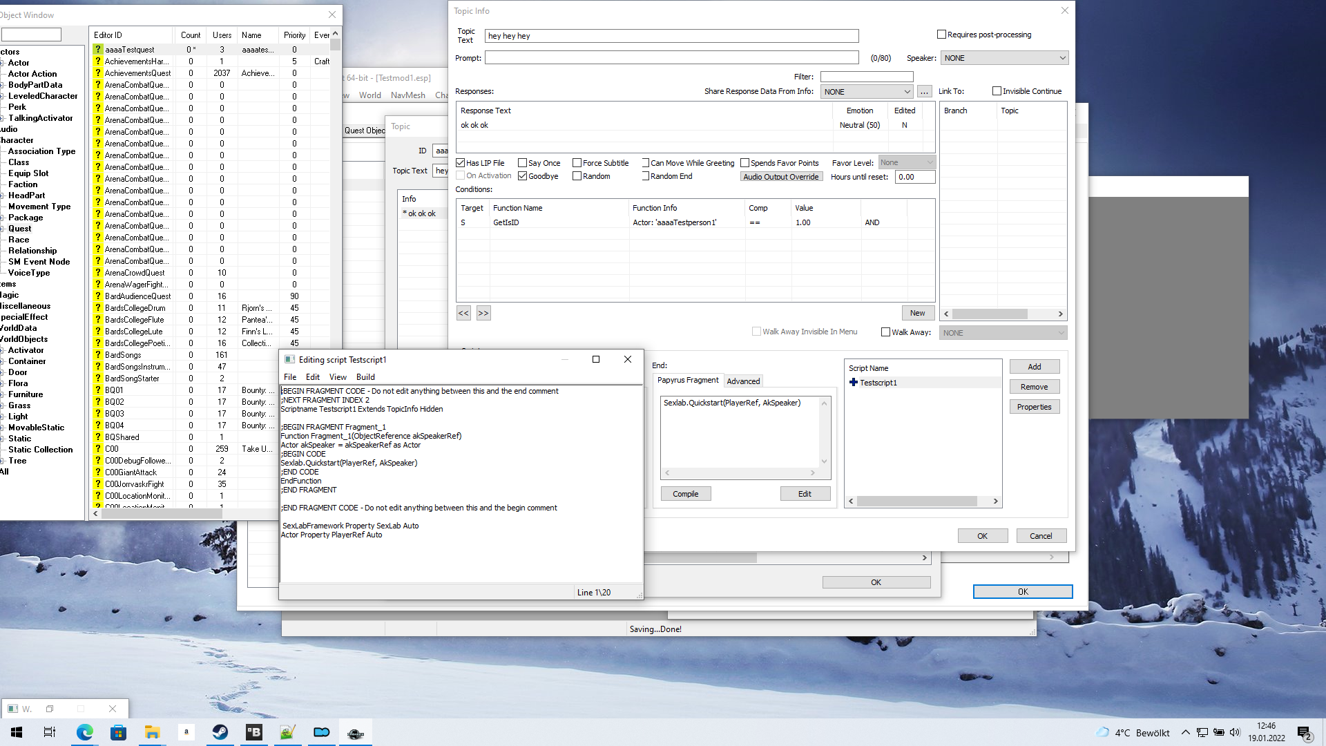 Creation Kit Se Compile Errors With Sexlabframework Property Sexlab Auto Solved Technical 