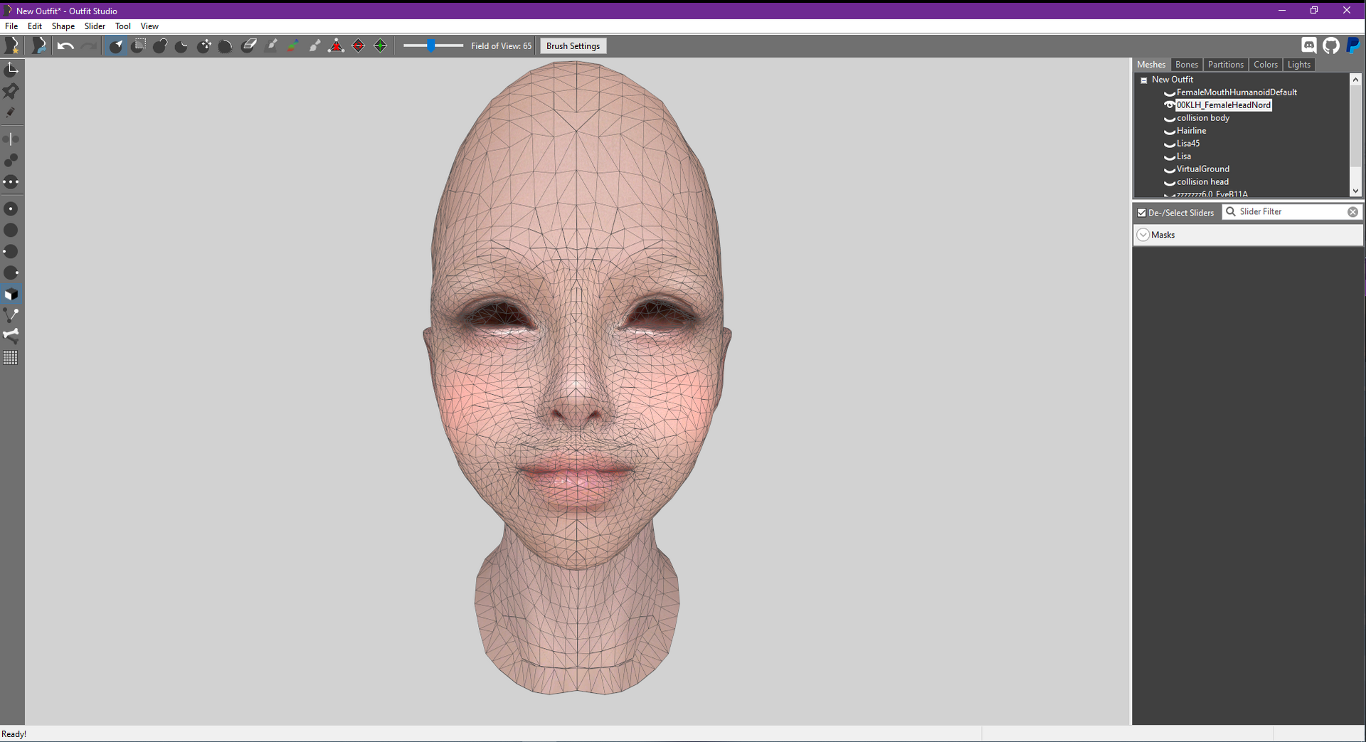 Mirroring Half Of The Face Mesh To Make It Symmetrical Skyrim Special Edition Loverslab