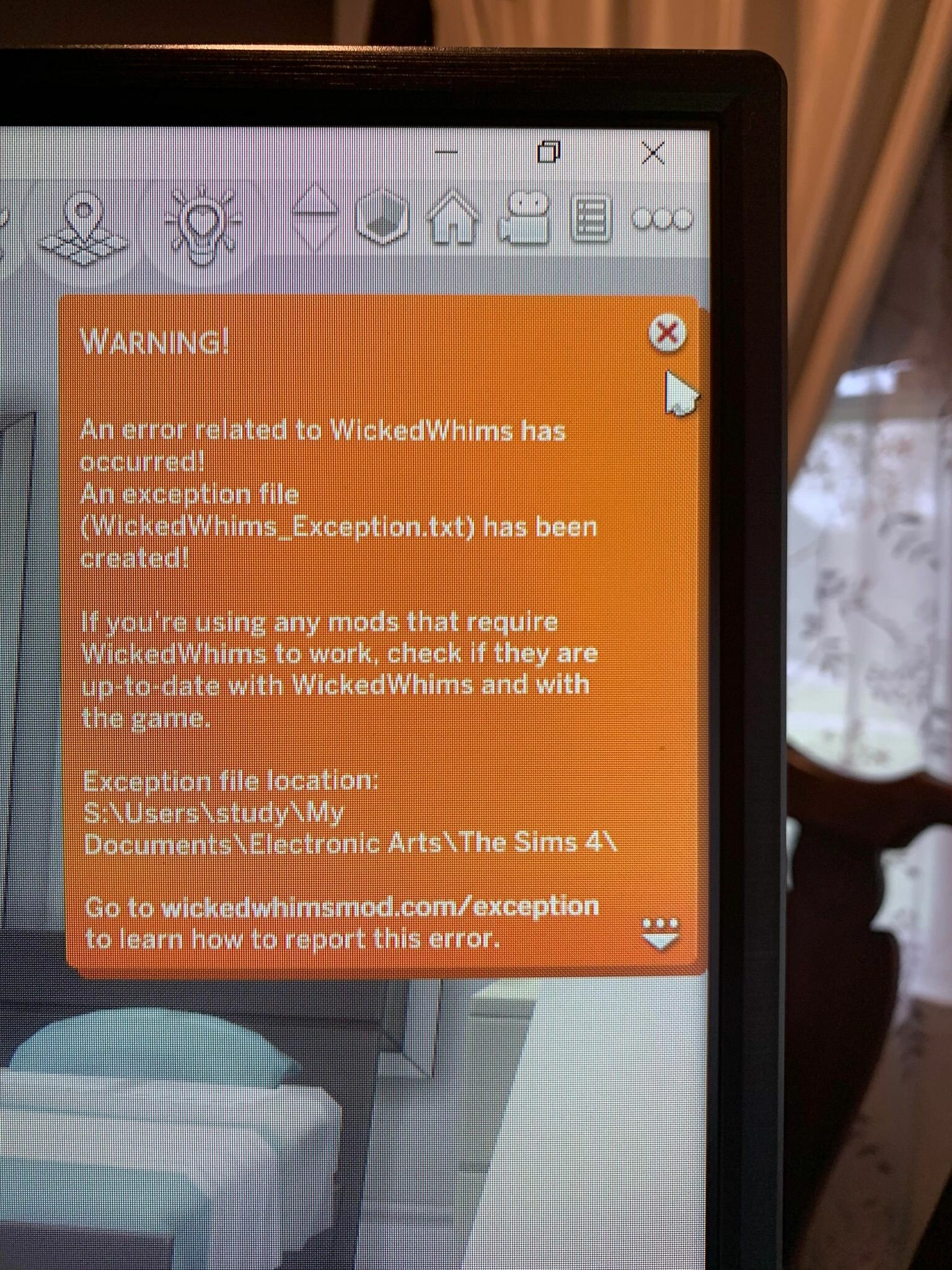 how to fix exception error? - WickedWhims - LoversLab