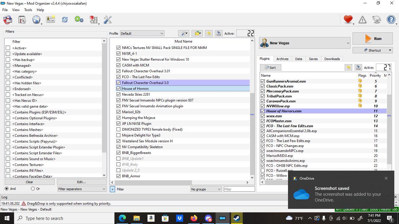 Using Mod Organizer 2 And Having A Hard Time Getting Bnb To Work Fully Also Camera Breaks When