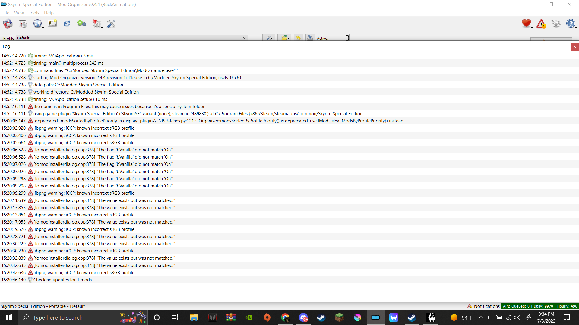 I'm stuck in T POSE and so is NPC after installing Caliente's Beautiful ...