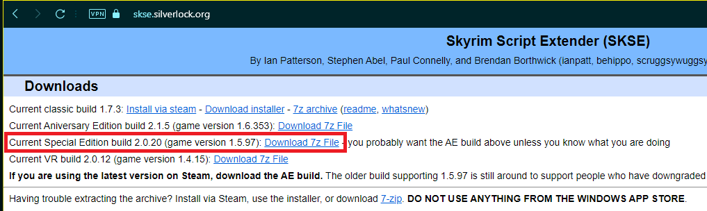 Which version of SKSE should I run? - Skyrim Technical Support - LoversLab
