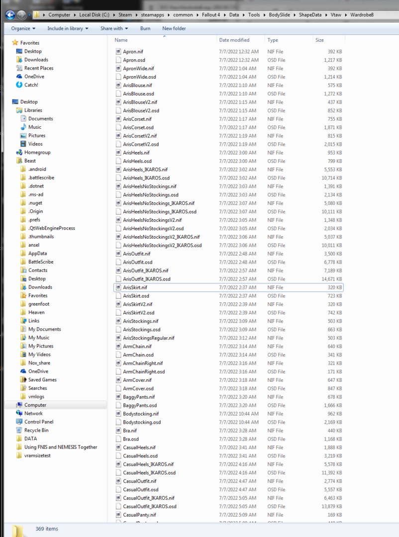 Bodyslide Outfits for Atomic Beauty and IKAROS Android Race OCBP 3BBB ...