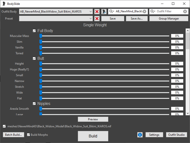 Bodyslide Outfits for Atomic Beauty and IKAROS Android Race OCBP 3BBB ...