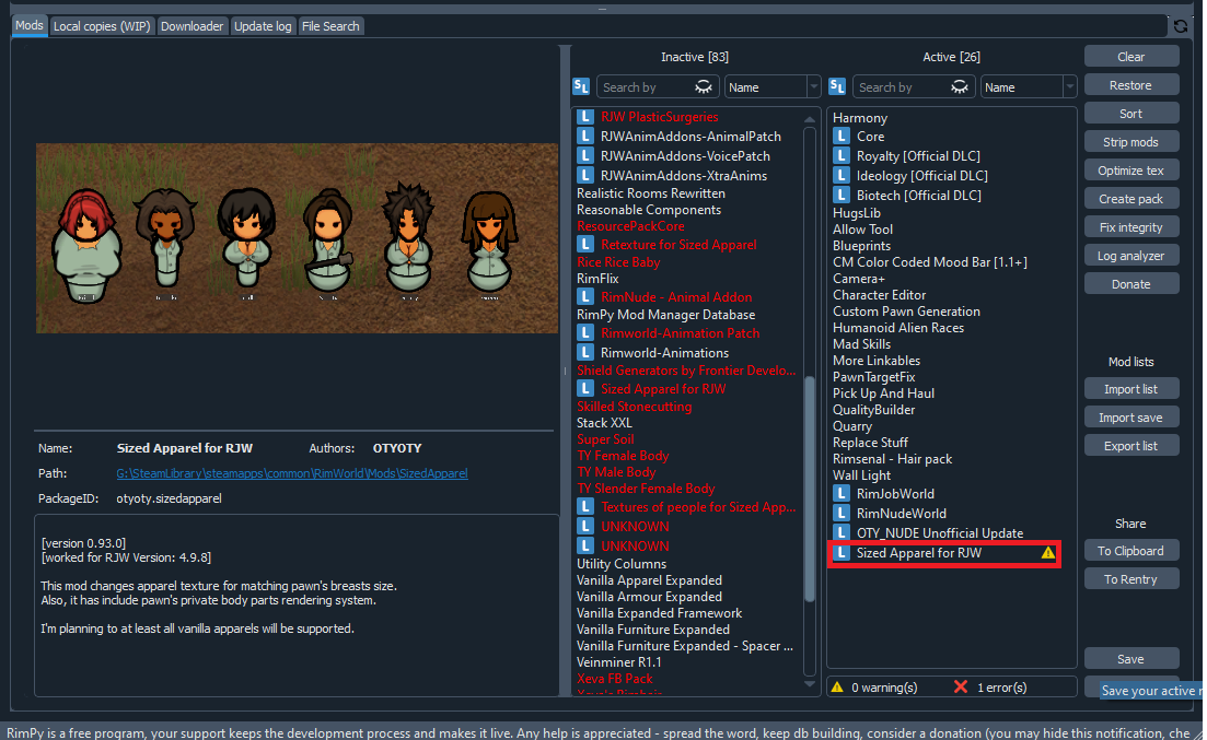 Sized Apparel For RJW With Body Part Rendering! - Page 11 - Rimworld ...