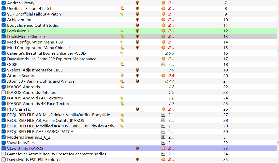 Bodyslide Outfits for Atomic Beauty and IKAROS Android Race OCBP 3BBB ...