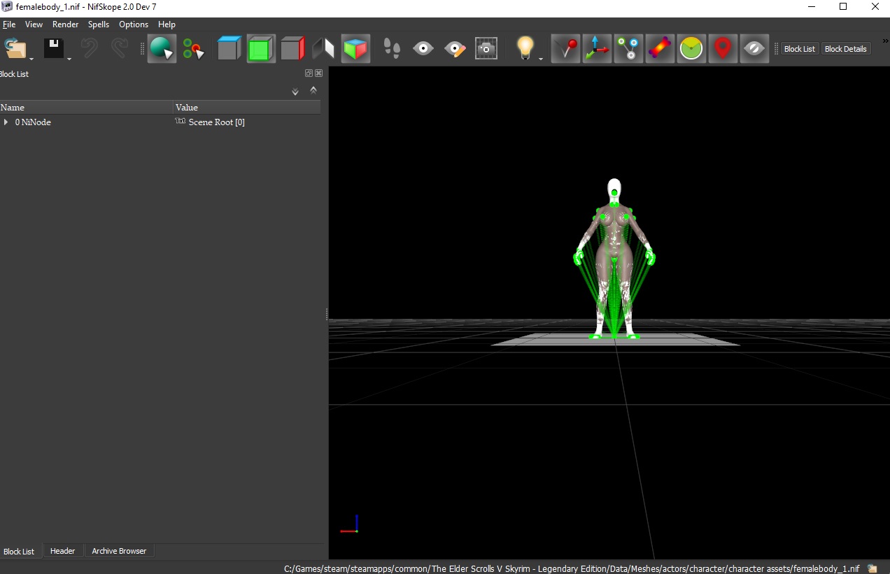 [SOLVED] Nifskope bug - Skyrim General Discussion - LoversLab