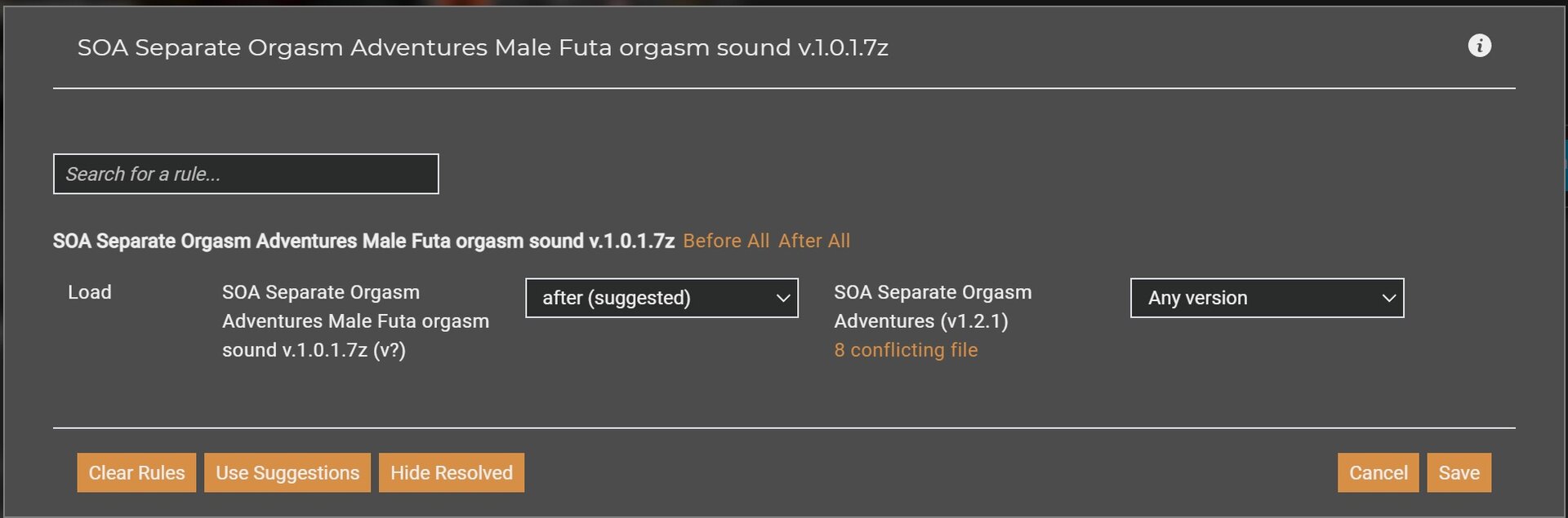 SOA Separate Orgasm Adventures Male Futa orgasm sound - Downloads - Skyrim: Special Edition ...