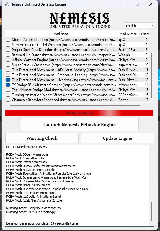 Too many animations files warning. - Technical Support - Skyrim ...