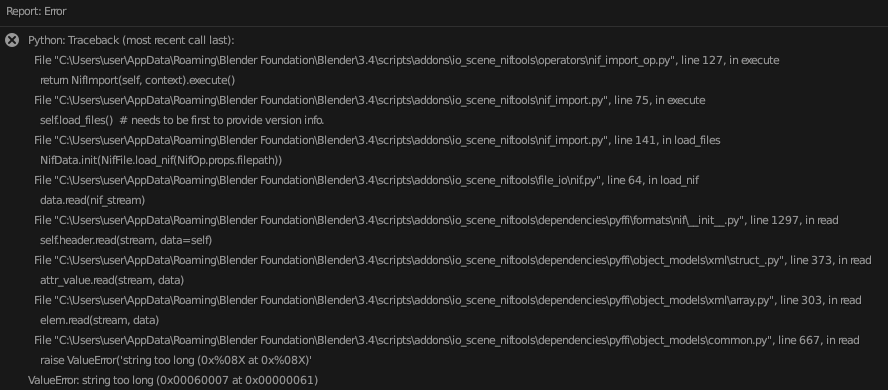 Unable To Import Nif Files In Blender Fallout 4 Technical Support Loverslab