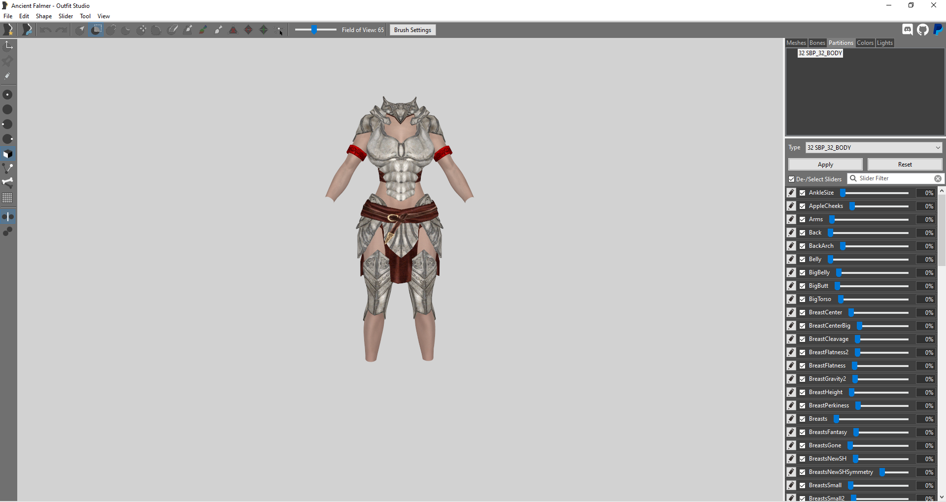 Armor If Offset Ingame But Ok On Nif Files Skyrim Technical Support