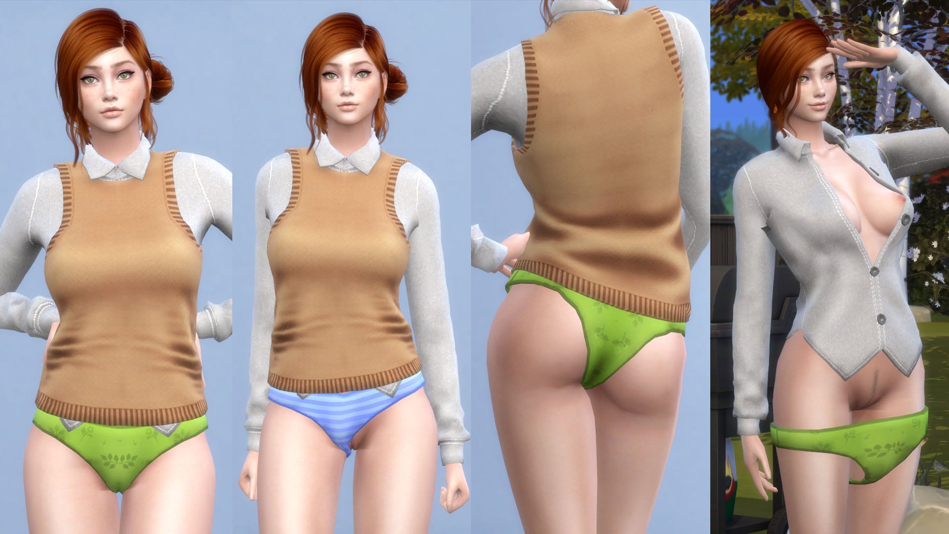 Undressable Pack Shirt Panties Clothing Loverslab