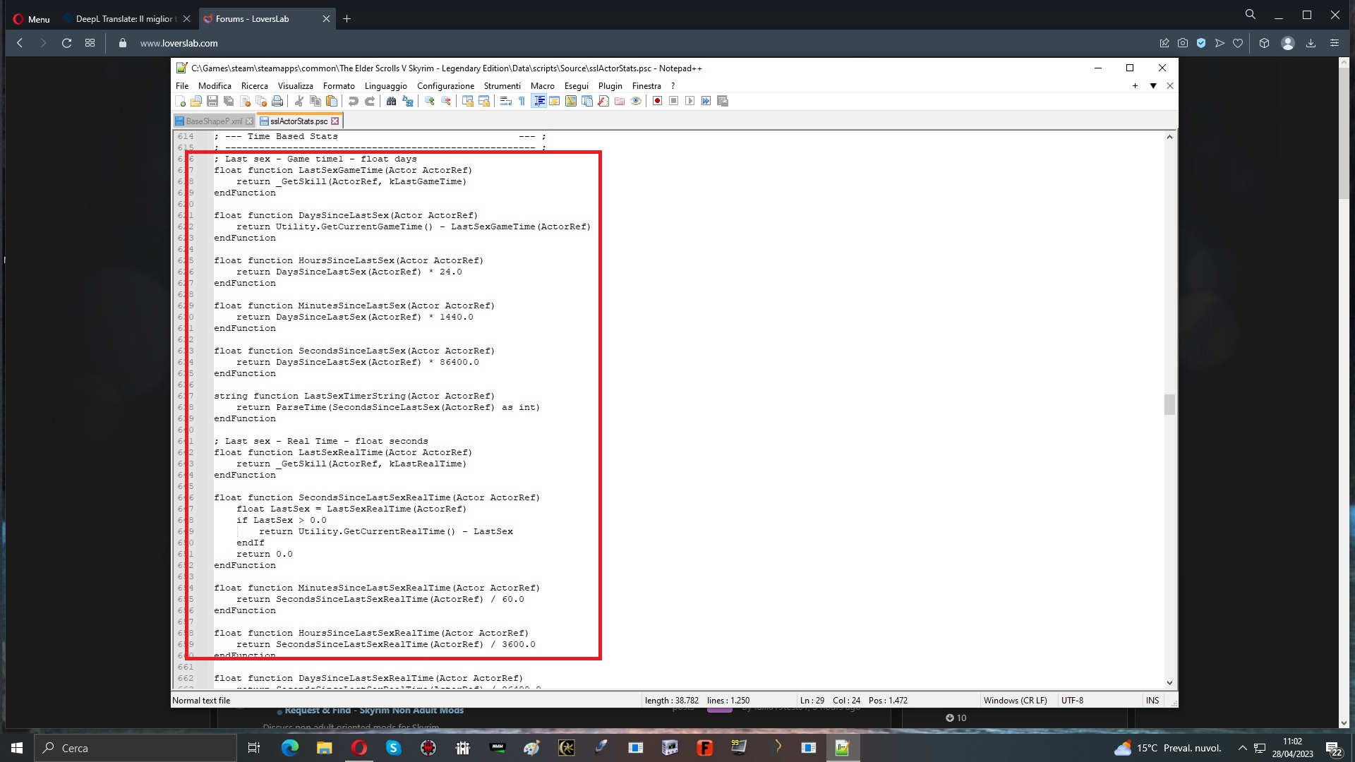 Modify Script Skyrim General Discussion Loverslab