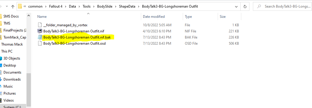 Looking For Bodytalk V3 Outfits Conversion Fallout 4 General