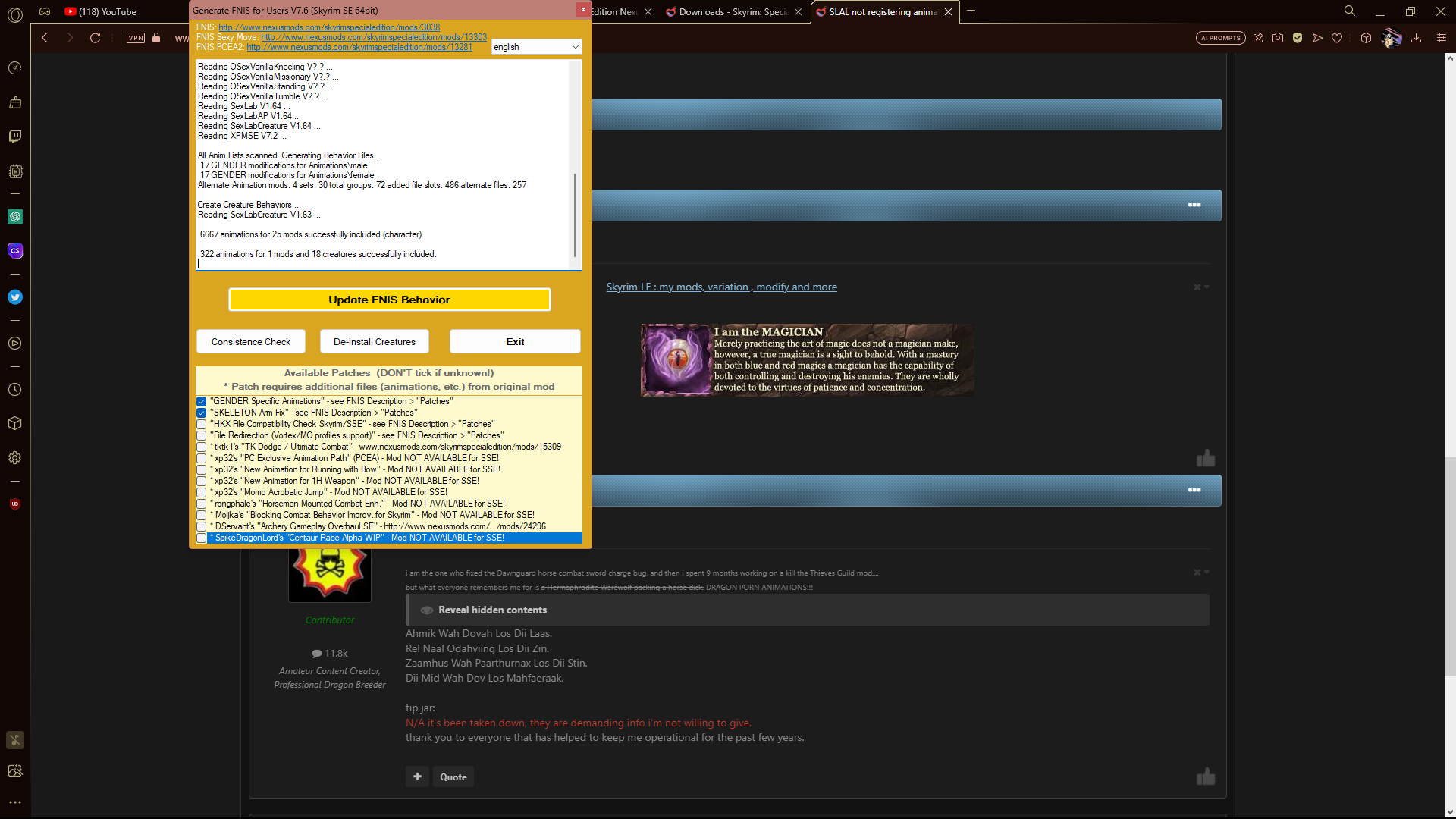 SLAL not registering animations - Technical Support - SexLab Framework - LoversLab