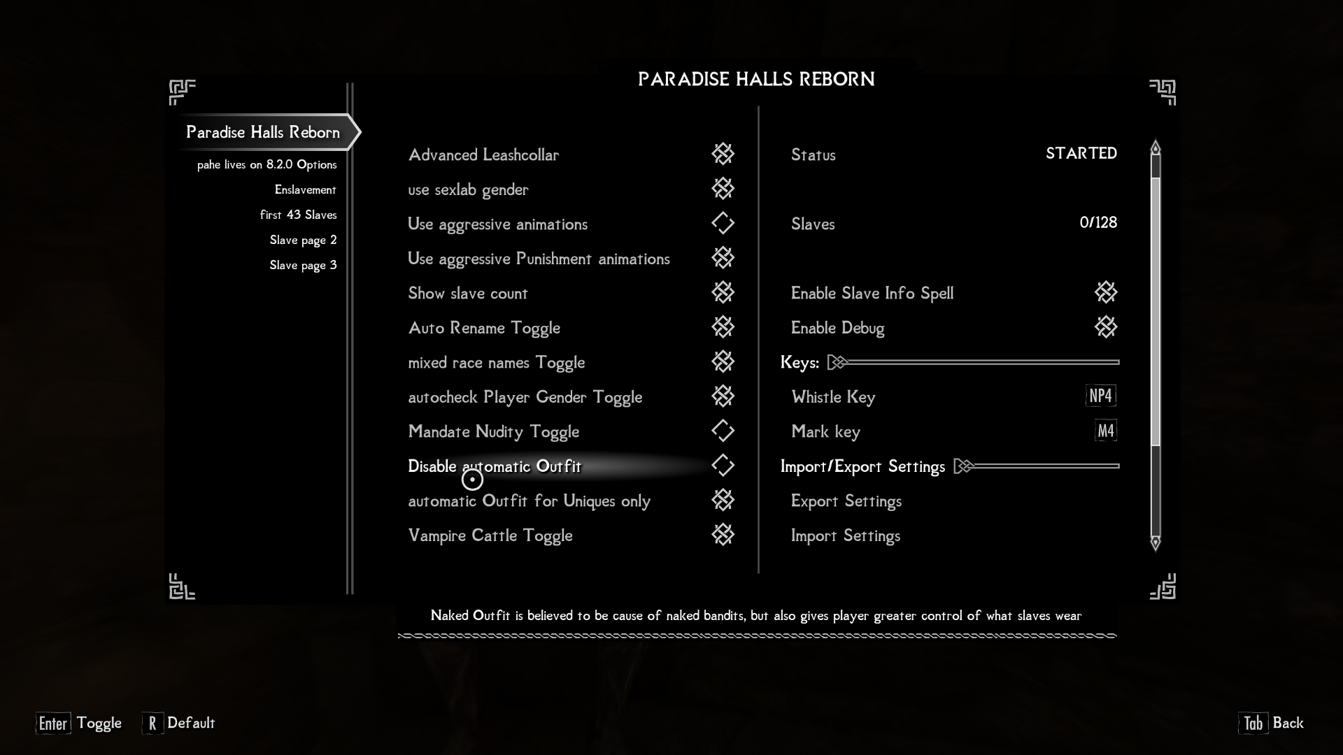 Pahe No Slave Whenever I Load A Save File Skyrim Technical Support Loverslab