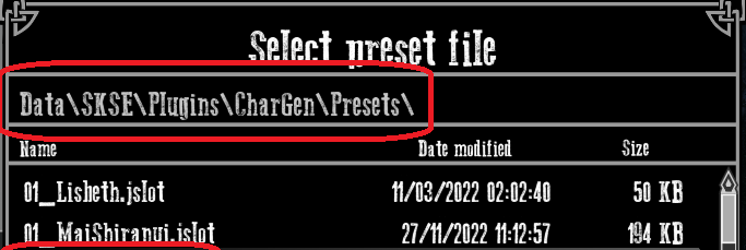 Question about chargen - Skyrim Technical Support - LoversLab