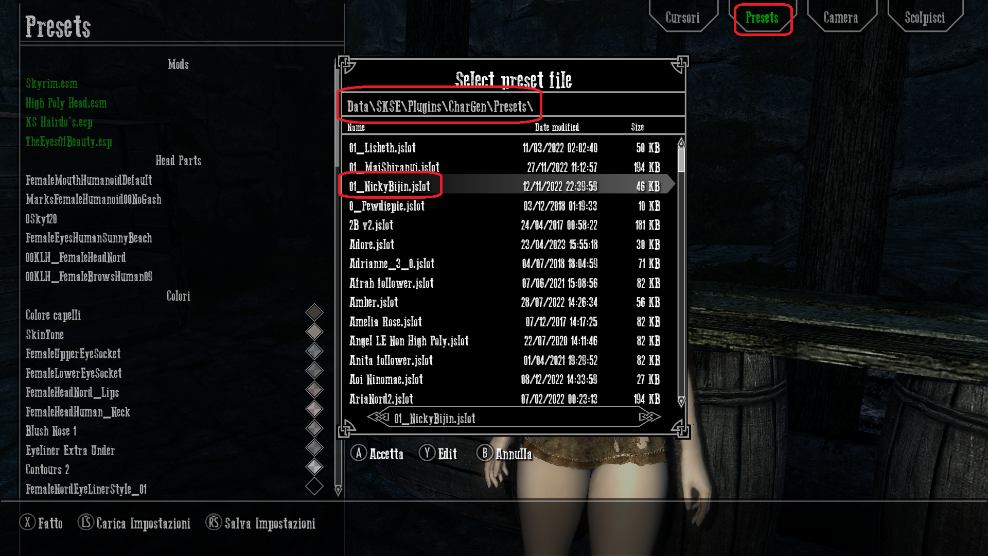Question about chargen - Skyrim Technical Support - LoversLab