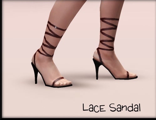 "Lace sandal" heels with blooms feet option [request] - Request & Find ...