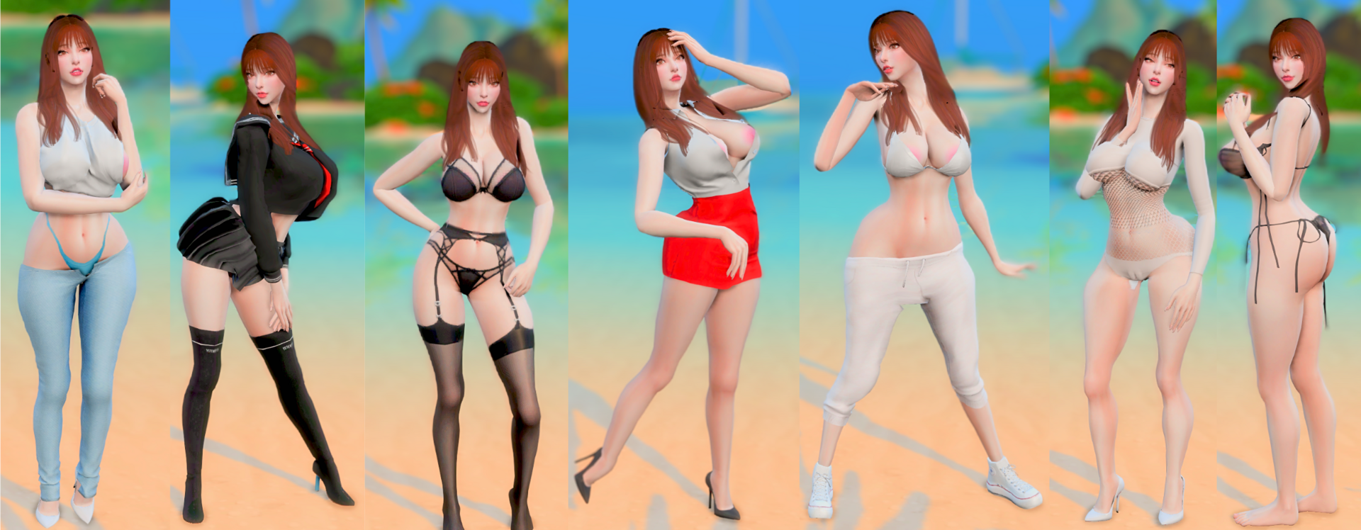 Waifu Aerith Ffvii Remake The Sims 4 Sims Loverslab