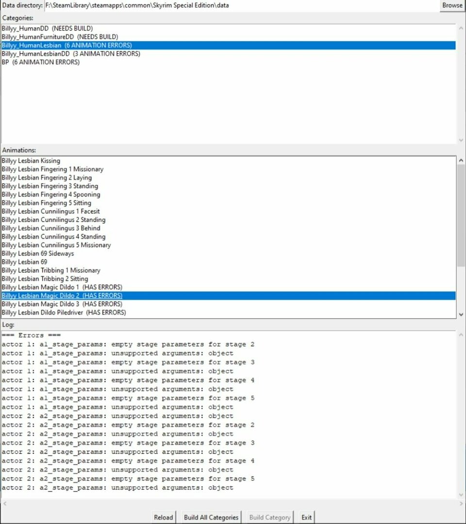 Sexlab Animation Loader Issue Technical Support Skyrim Special 7878