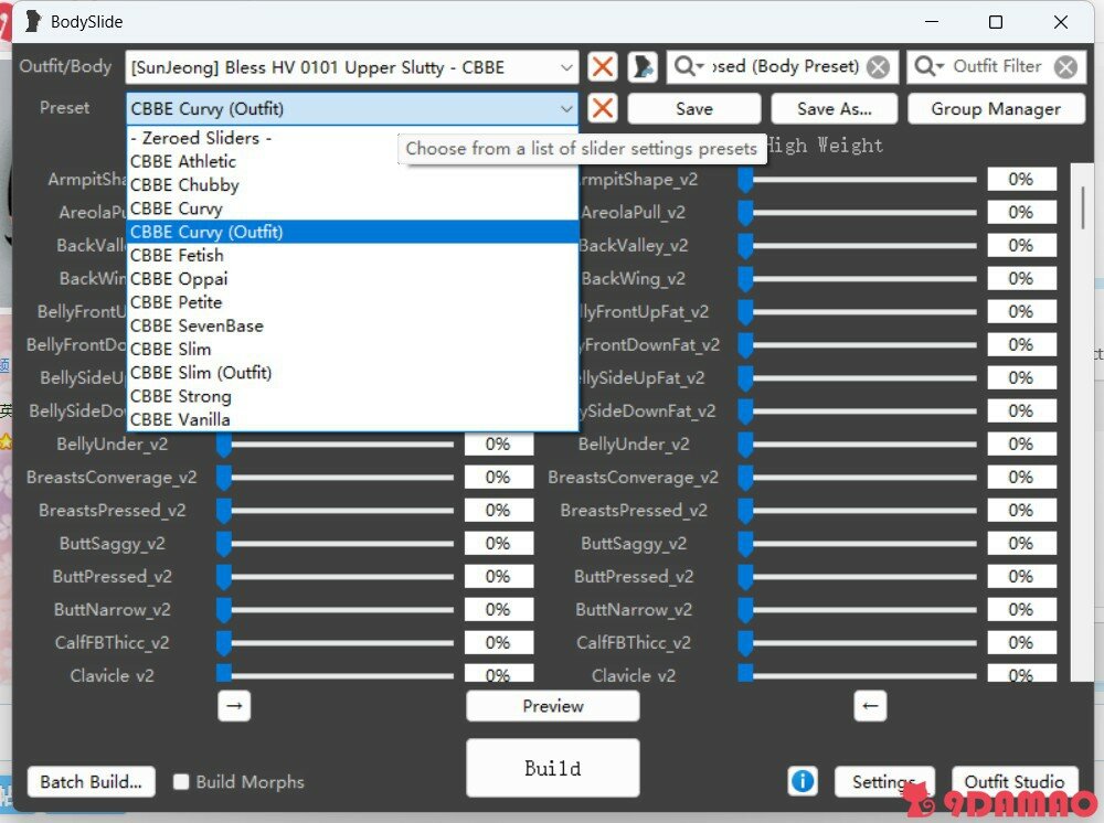 Sunjeong's Ninirim Collection 6.0 CBBE 3BA(3bbb) Bodyslide Conversion ...
