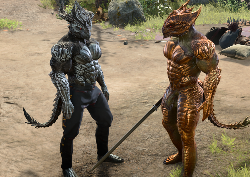 Baldurs Gate 3 Muscular Dragonborn From Raykie Adult Gaming Loverslab
