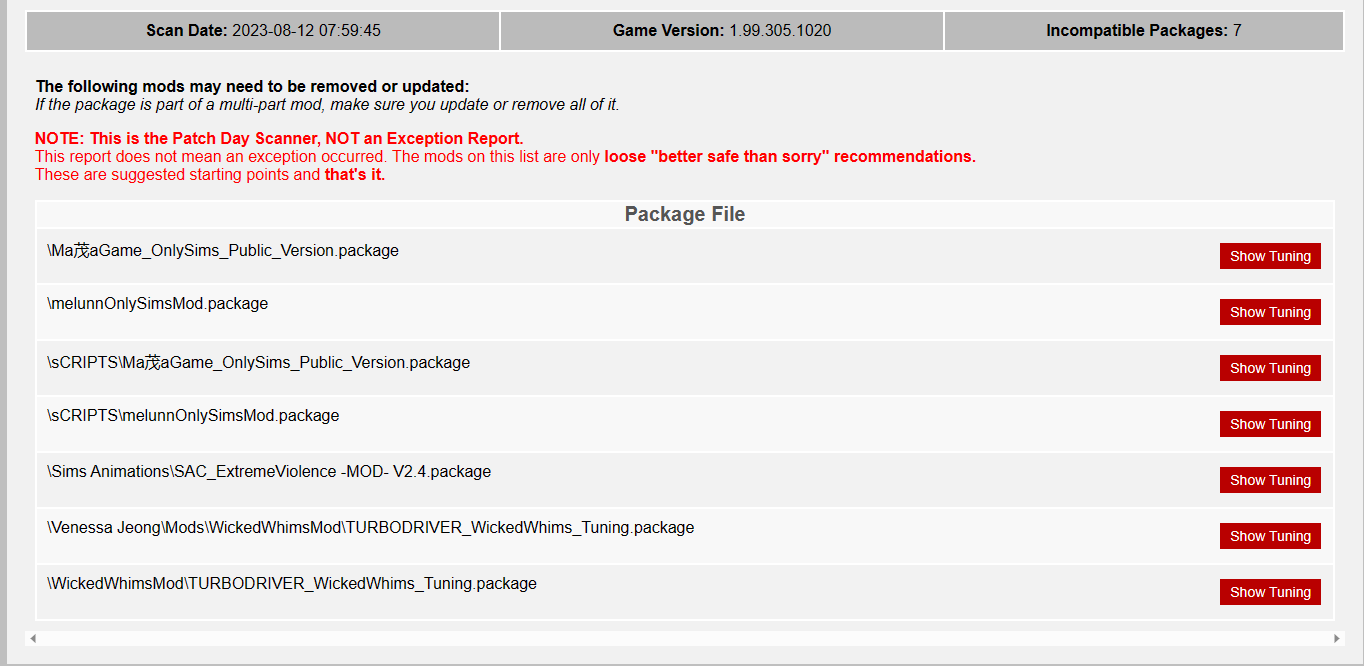 Tuining Error - Technical Support - WickedWhims - LoversLab