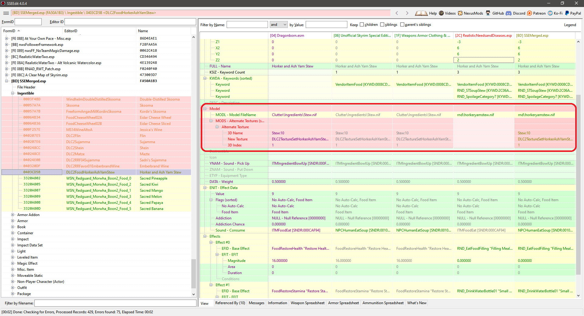 Solved Xedit What Does Mods Alternate Textures Record Do Skyrim Technical Support