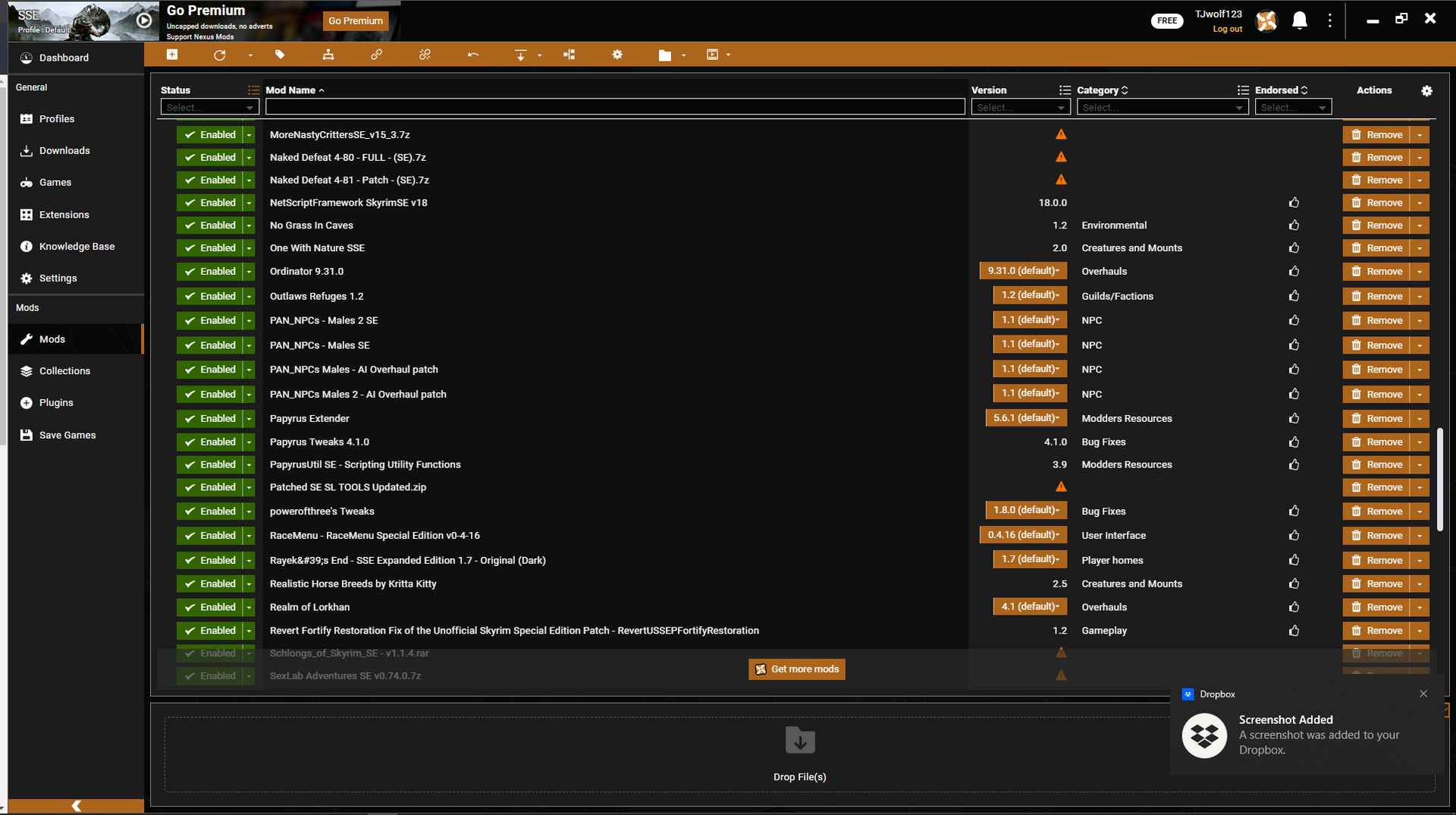 Multi-Part Situation (Side Sexlab mods, Mod Organizer 2/Vortex, and Debugging) - Technical ...