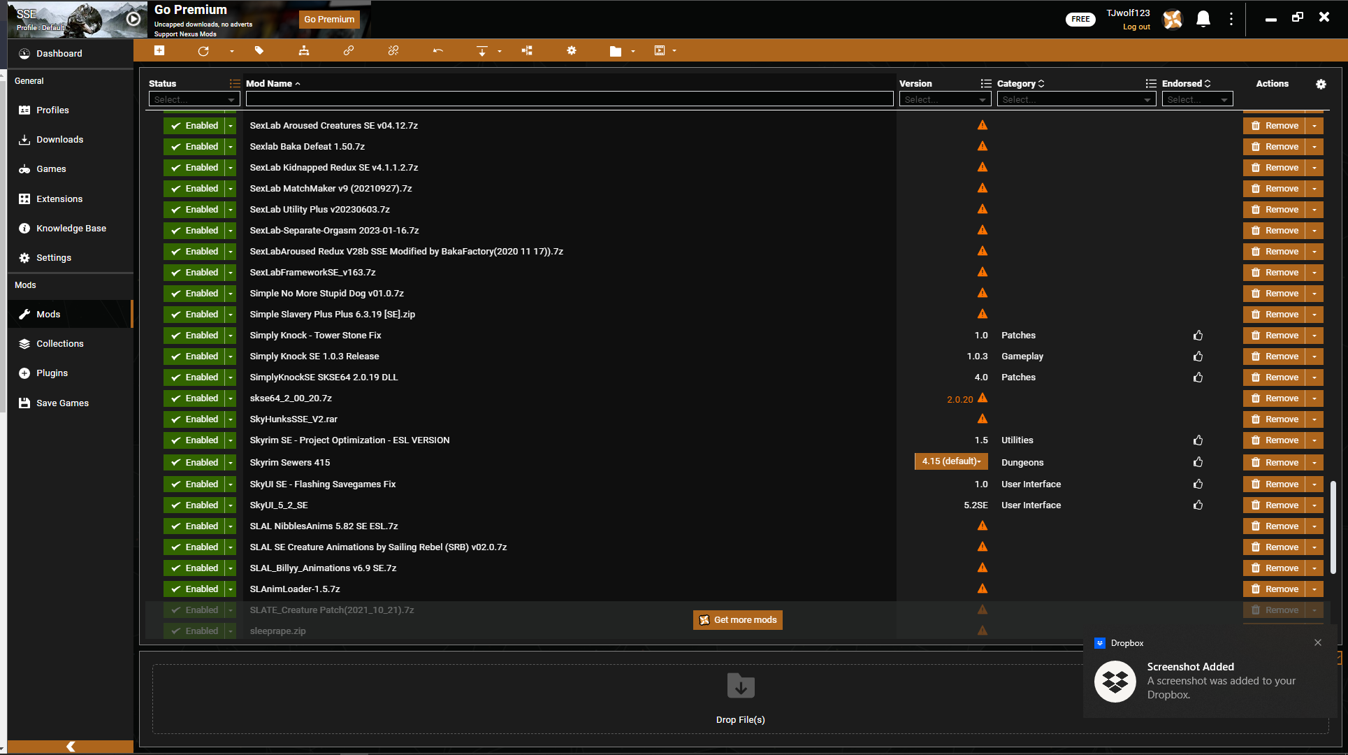Multi-Part Situation (Side Sexlab mods, Mod Organizer 2/Vortex, and Debugging) - Technical ...