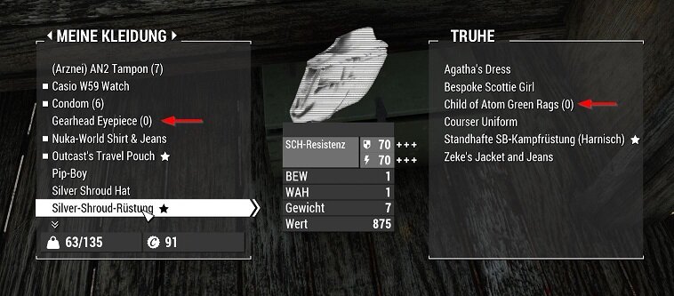 Items From The Inventory Disappear And Are Displayed As 0 Fallout 4 Technical Support