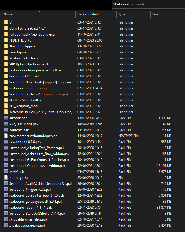[mod] Sexbound Reborn - Page 40 - Starbound - LoversLab
