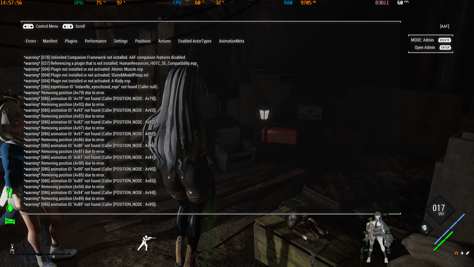AAF cannot detect player - Advanced Animation Framework - LoversLab