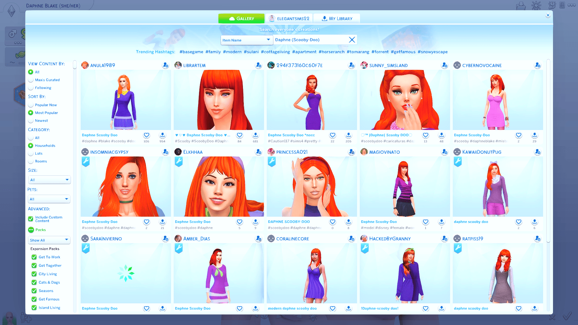 Daphne Blake (Scooby-Doo) - Downloads - CAS Sims - LoversLab