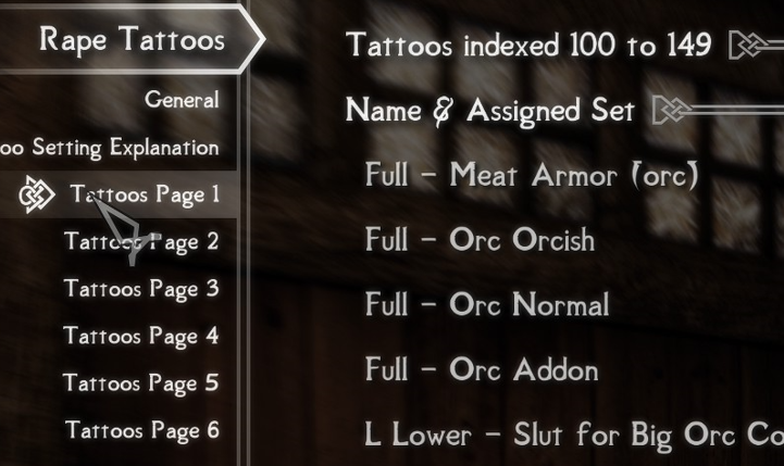 Rape Tattoos Continued - Page 7 - Downloads - Skyrim: Special Edition ...